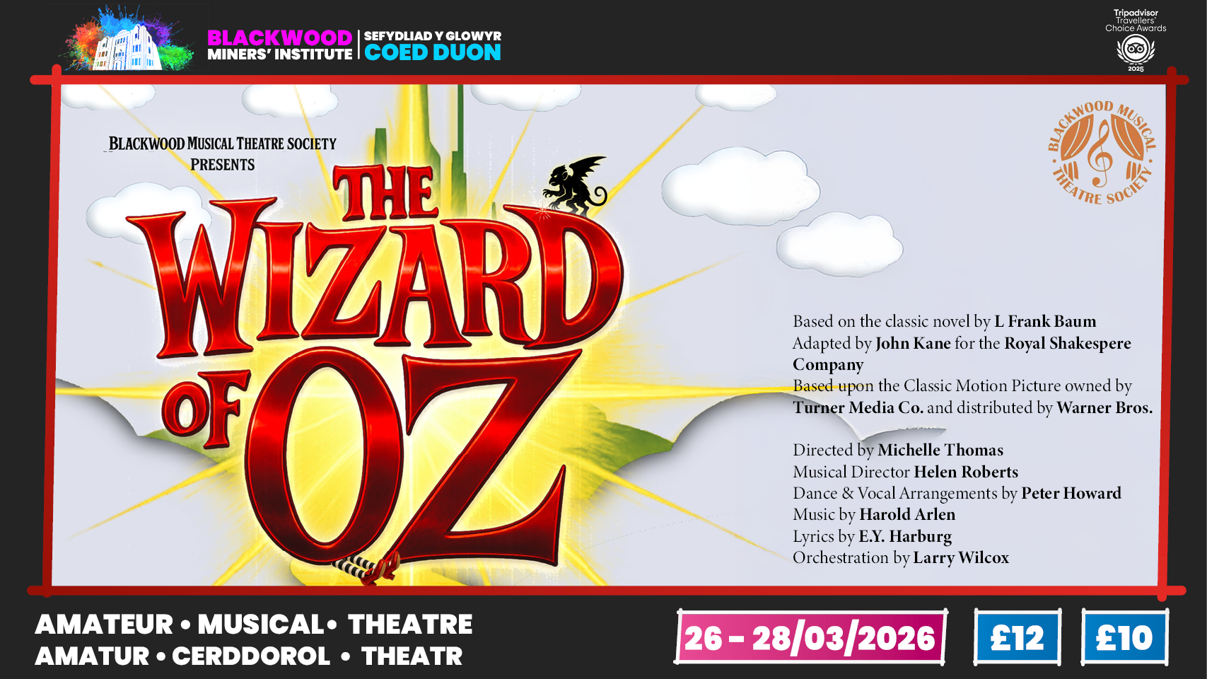 The Wizard of Oz - Blackwood Miners' Institute